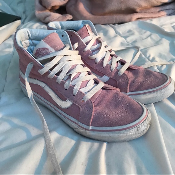 Vans | Shoes | Pink High Top Vans | Poshmark